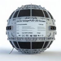 China DC5V Sphere LED Screen 320x160mm Front Service IP43 FCC Certified Indoor Display for sale