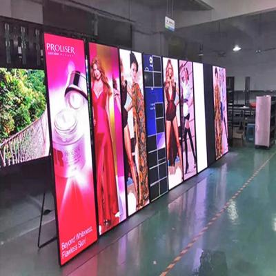 China P2.5mm 128x64 Resolution Aluminum Cabinet LED Poster Display for Indoor Advertising for sale