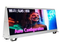China 5mm Pitch Vehicle LED Signage 192x64dot Display DC 5V CE ROHS FCC ISO for sale