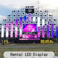 China P2.604 Rental LED Display 500x500mm Die-casting Aluminum Cabinet 0.25kg Module Weight for sale