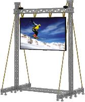 China Die-casting Aluminum Rental LED Display 500x500mm Cabinet 3000:1 Contrast Ratio for sale
