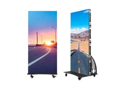 China Indoor P2.5 Standing Floor LED Display 640x1280mm High Brightness Advertising Screen for sale
