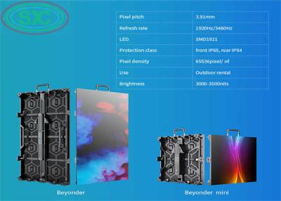 China Indoor P3.91 Rental LED Display 65410 Pixels/m² 3m-50m Viewing Distance Remote Control for sale