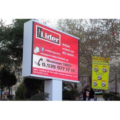 China Outdoor Full Color P8 SMD LED Display 8000cd Brightness Waterproof Roadside Advertising Board for sale