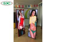 China P2.5 P3 Indoor LED Poster Screen 35mm Thin Asynchronous Control Shop Entrance Display for sale