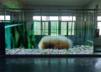 China Transparent RGB LED Display 10.4mm Pitch 5000cd Brightness for Glass Wall Advertising for sale