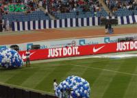 China P10 Outdoor RGB LED Display SMD 3535 10mm Pitch 7000 Nits Stadium Perimeter Advertising Screen for sale