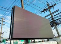 China Outdoor P10 LED Display 10000 pixels per sqm IP65 Waterproof Iron Cabinet Fixed Installation for sale