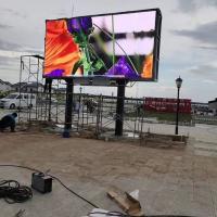 China Outdoor P4 LED Display Screen 256x128mm Full Color Digital Advertising Billboard Wall Mount for sale