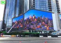 China IP65 Outdoor P10 Full Color LED Display Screen for Building Wall Curved Rental 10000pixels for sale