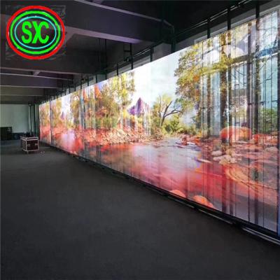 China Aluminum Cabinet Transparent LED Screen SMD2121 Module Weighing 0.2KG Per Piece Ideal for Commercial Advertising and Retail Displays for sale
