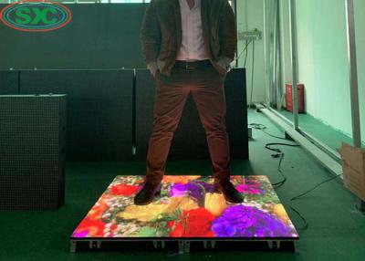 China Interactive Floor LED Dance Floor P8.928 12580mm Pixel Density 1/7 Scan Constant Current for sale