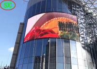 China P10 Outdoor LED Display Screen 6500cd Brightness Curved Video Wall for Advertising for sale