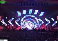China P4.8mm Indoor Flexible High Resolution LED Display , Black LED Wall SMD2727 for sale