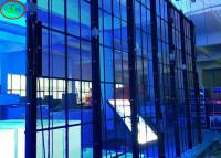 China Indoor Transparent LED Screen 3.91mm 7.82mm High Transparency Glass Display for Showcase for sale