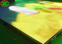 China Interactive LED Dance Floor 25600 Pixels per Sqm SMD2727 for Advertising Car Show Stage for sale