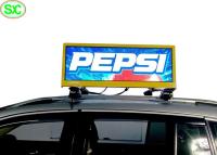 China P4 Waterproof IP65 Taxi Roof LED Display - 256x128mm Module, 5000+ NIT Brightness for Vehicle Advertising for sale