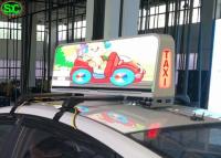 China P6 IP65 Waterproof Car Roof LED Display 192×64 Resolution Double-Sided Taxi Sign with 8000cd/m² Brightness for sale
