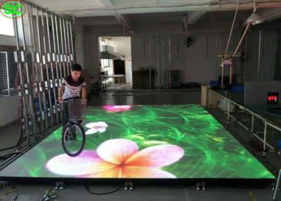 China P4.81 SMD LED Video Dance Floor 500x500mm Interactive Smart Digital Floor for Wedding for sale
