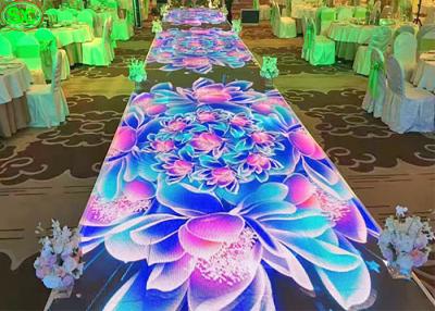 China P4.81 Noiseless Interactive LED Video Dance Floor - 500x500mm IP65 Waterproof with 43,222 Dots/m² Resolution for sale