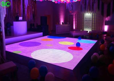 China Waterproof Interactive LED Dance Floor Display P4.81 DC 15V Die Casting Aluminum for sale