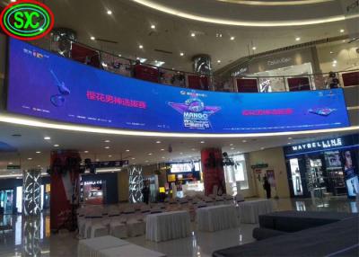 China Indoor Flexible LED Curved Video Wall P4.81 Full Color Display 500x1000mm for sale
