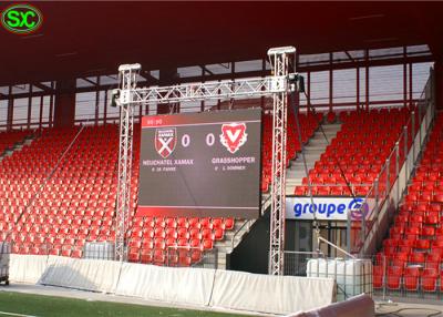 China P6 Outdoor Sport Stadium LED Display Scoreboard 8000cd Brightness 27778 Pixels for sale