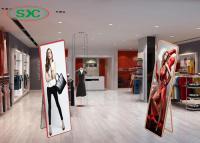 China Indoor LED Mirror Display P2.5 Advertising LED Poster Screen 160x160mm Module 2000x680mm Cabinet for sale