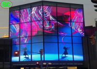 China P12mm Highly Transparent LED Screen 90% Transparency 5000cd Brightness for Glass Wall for sale