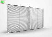 China P10 Advertising transparent video glass screen transparent window display for sale