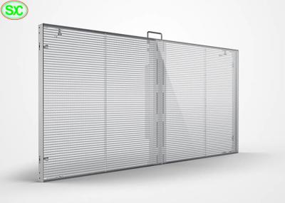 China P10 Advertising transparent video glass screen transparent window display for sale