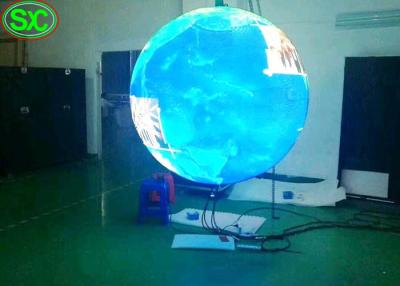 China P4.8 360 Degree Flexible LED Display Ball - 250x250mm Module Size, 43,222 Pixels/m² Density for Indoor Advertising for sale