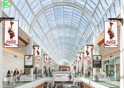 China P2 Indoor Digital Advertising LED Screen 4000Hz Refresh Rate Epistar Chip Hanging for Shopping Mall for sale