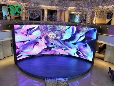 China Indoor Rental LED Display P3.91 P4.81 500x500mm Curved Stage LED Screen for Advertising for sale