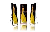 China Floor Standing LED Poster Display 6mm Pixel Pitch 2000cd Brightness Digital Signage Screen for sale