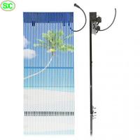 China Super Thin 3cm Flexible Curtain LED Display Outdoor P15 6500K-9500K 160W for sale