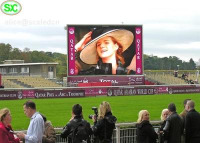 China P10 Outdoor Stadium LED Display 10mm Pixel Pitch 7500cd/m² Brightness Full Color 1/4 Scan for sale
