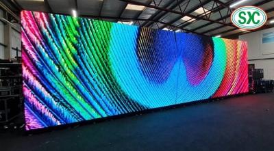 China SMD2121 Full Color LED Screen 2500nits Brightness Die Cast Aluminum Cabinet Hanging Display for sale