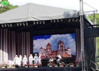 China P4.81 P3.91 Outdoor Stage LED Display Waterproof 500x500mm Cabinet for Advertising for sale