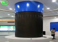 China Indoor Fixed Round Digital LED Advertising Billboard P4 60Hz 256x128mm for sale