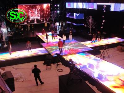 China 6.25mm Pixel Pitch Indoor LED Dance Floor Screen - 250mm×250mm Modules, 5000cd/m² Brightness for sale