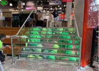 China High Definition P4 Front Staircase Flexible LED Screen Energy Saving Design for sale