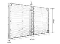 China Wafer Chip Transparent LED Panel High Visibility Iron/Steel Cabinet for sale
