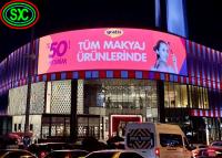 China Outdoor Curved LED Display P6 P8 P10 Full Color 20W Advertising Screen for sale