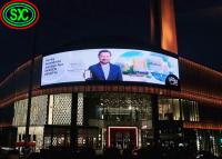 China Outdoor Curved LED Display P6 P8 P10 Full Color 20W Advertising Screen for sale