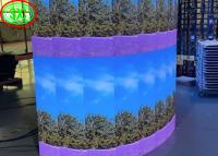 China P3.91 Indoor Rental Curved LED Display 500x1000mm Die Cast Aluminum Cabinet 850W Max for sale
