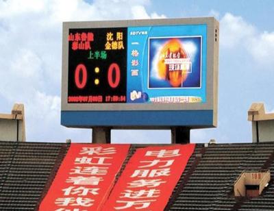 China 6000nit P10 Outdoor Perimeter LED Display SMD3535 for Stadium Football for sale