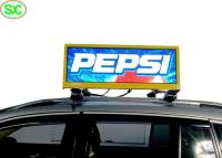 China P5 Full Color Taxi Top LED Display 960x320mm 3G 4G WIFI GPS Advertising Billboard for sale