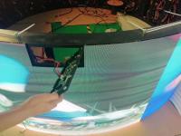 China Quickly install Flexible LED Screen Video Advertising Curved Cylinder Display P4 for sale