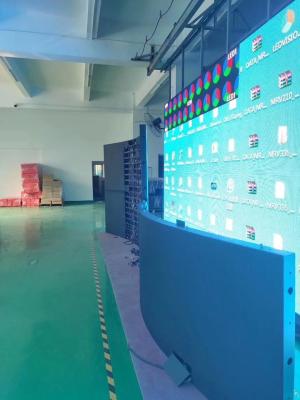 China Soft Module Flexible LED Screen , Curved Led Display Indoor P4 For Cylindrical Column for sale